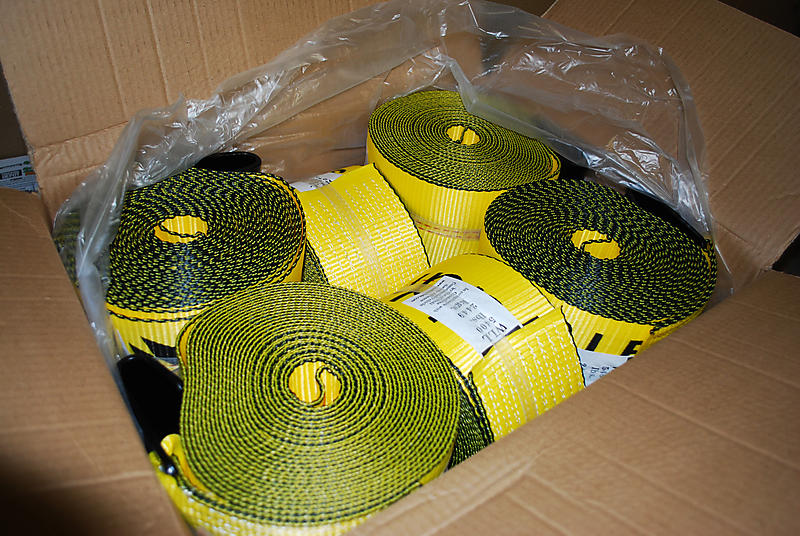 4" x 30' Winch Strap with Flat Hook — BOX OF 10 — Trucking Depot