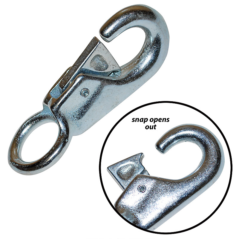 1" Custom Tent Strap with Forged Snap Hooks | Trucking Depot