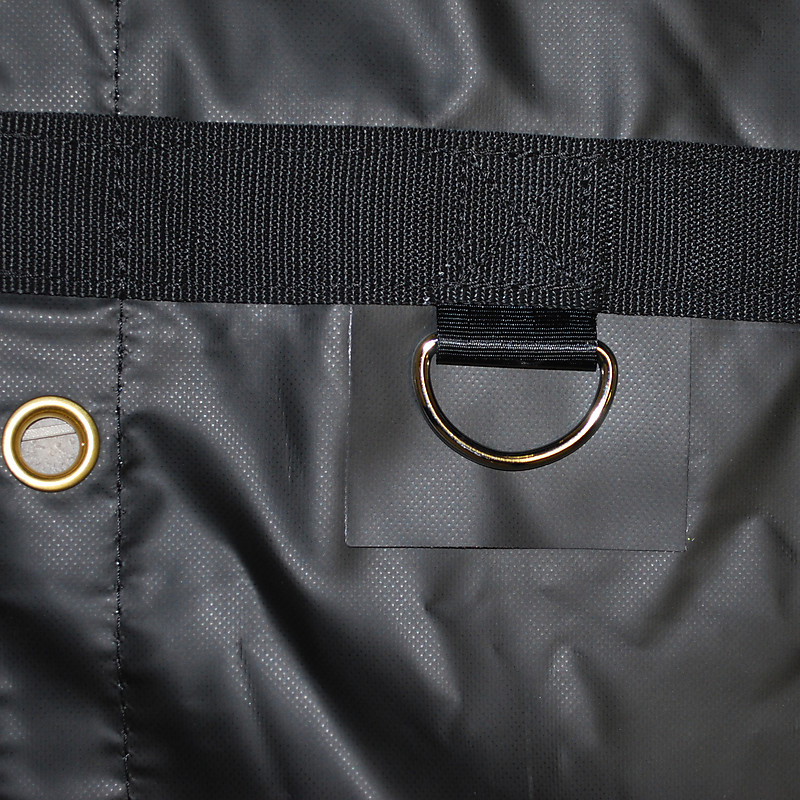 6' x 6' x 6' Heavy Duty Coil Tarp 18oz – BLACK | Trucking Depot