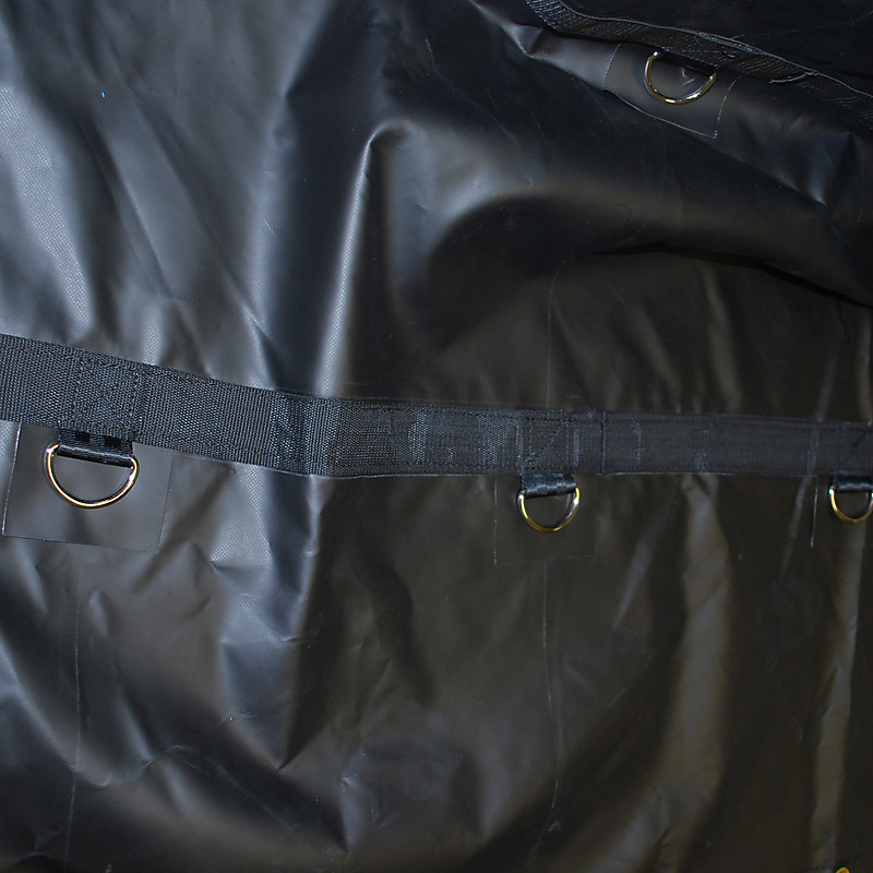 6' x 6' x 6' Heavy Duty Coil Tarp 18oz – BLACK | Trucking Depot