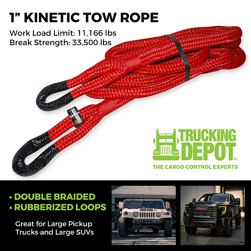 1 x 20 Kinetic Recovery Rope RED | Trucking Depot