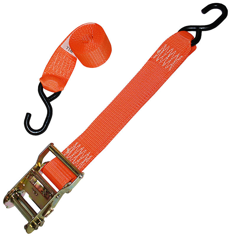 2 inch Custom Ratchet Strap with Vinyl S Hooks | RatchetStrapsUSA