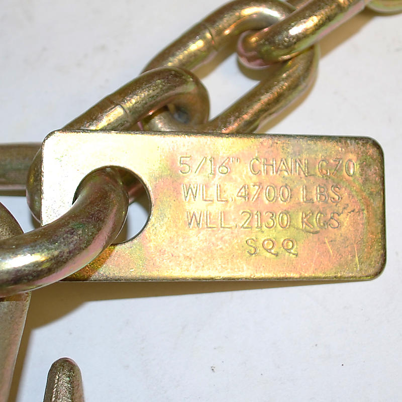 Chain V Bridle with 15" J Hooks and T J Hook Grade 70 Chain ...