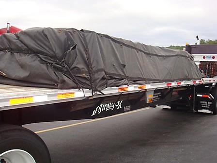 4-Foot Drop Steel Flatbed Tarp - 16' x 27' | AAA Tarps