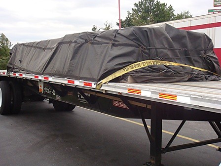 4-Foot Drop Steel Flatbed Tarp - 16' x 27' | AAA Tarps